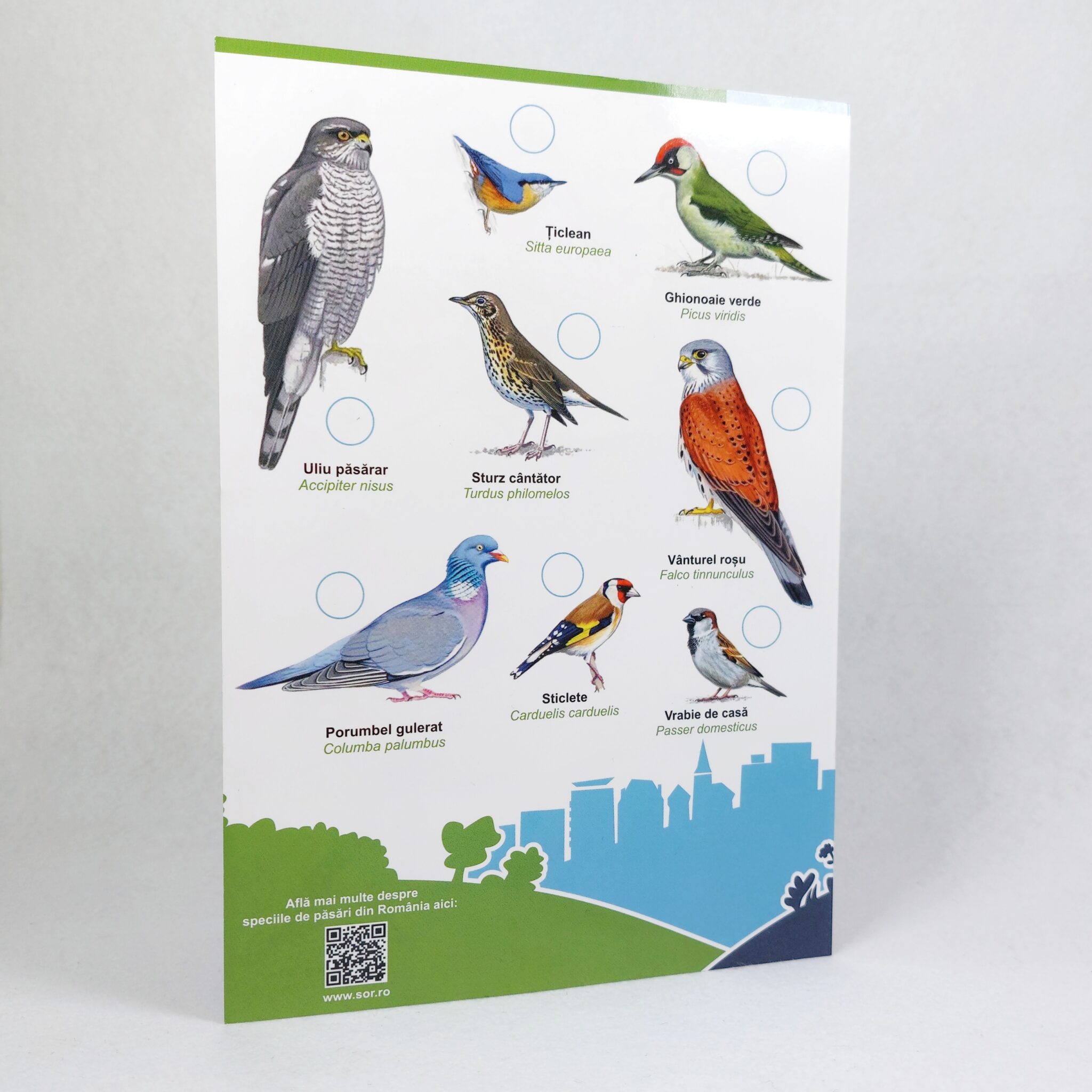 Pliant Păsări din parcuri și grădini • Societatea Ornitologică Romană