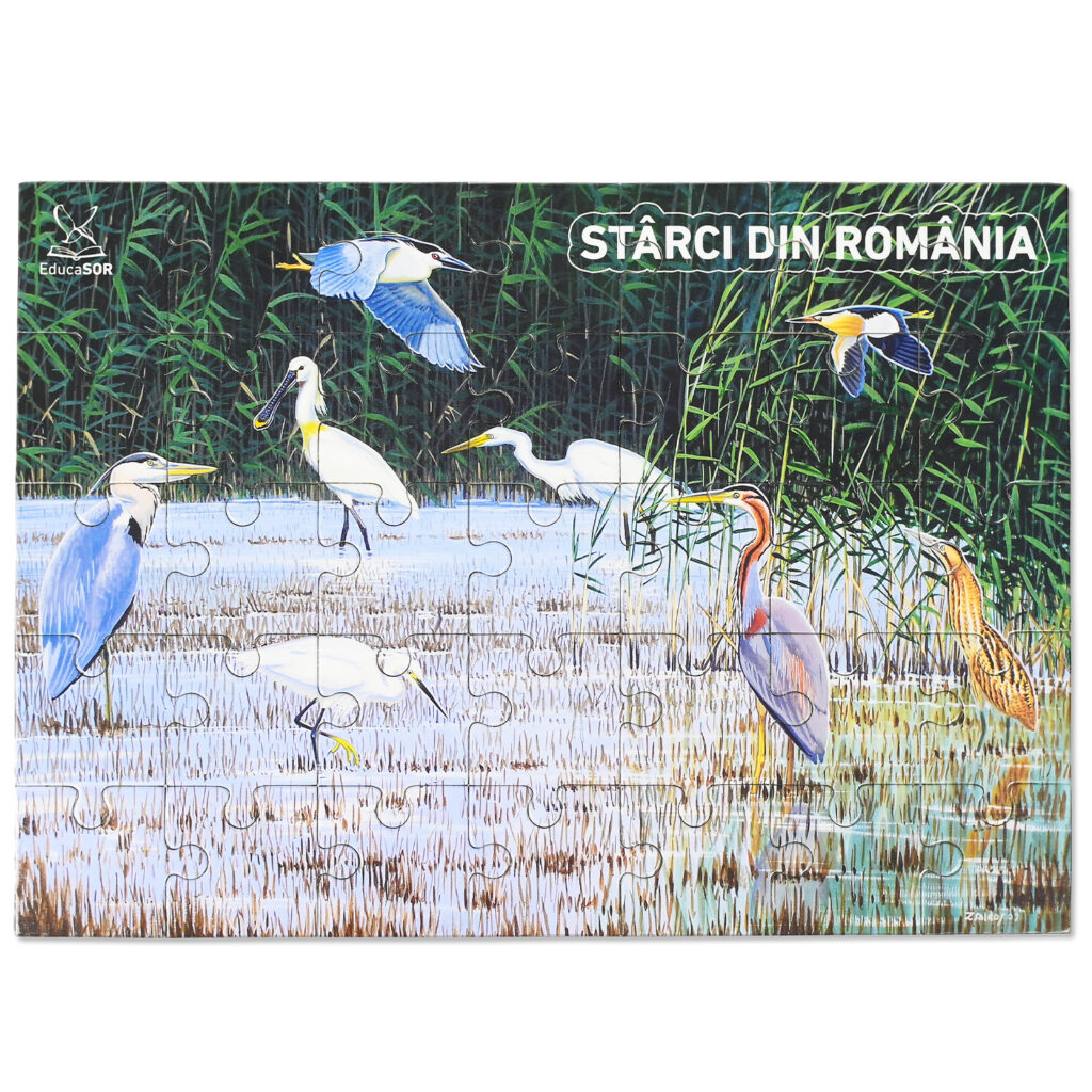 Puzzle Stârci din România • Societatea Ornitologică Romană
